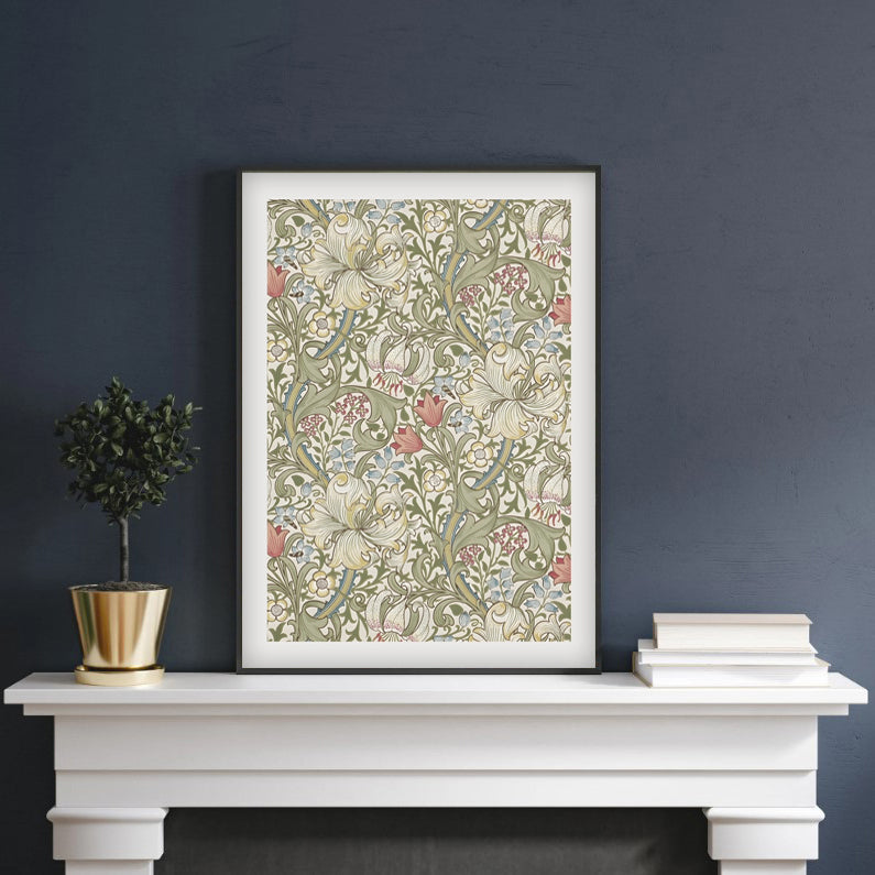 Golden Lily Wallpaper, Designed by John Henry Dearle/William Morris, c ...