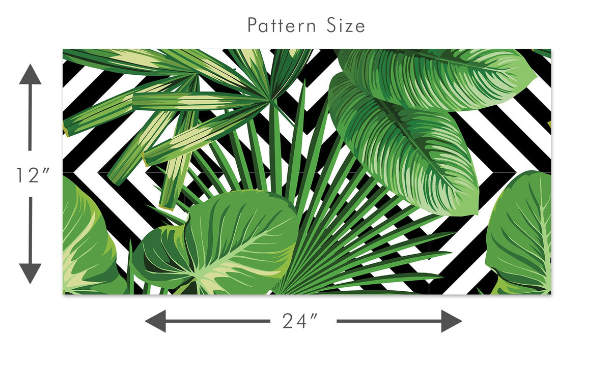 South Beach Geometric Tropical Wallpaper – Pickwick and Elm