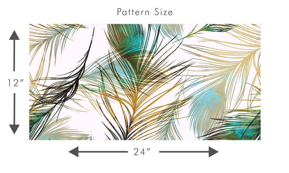 Delhi Street Peacock Feather Wallpaper – Pickwick and Elm