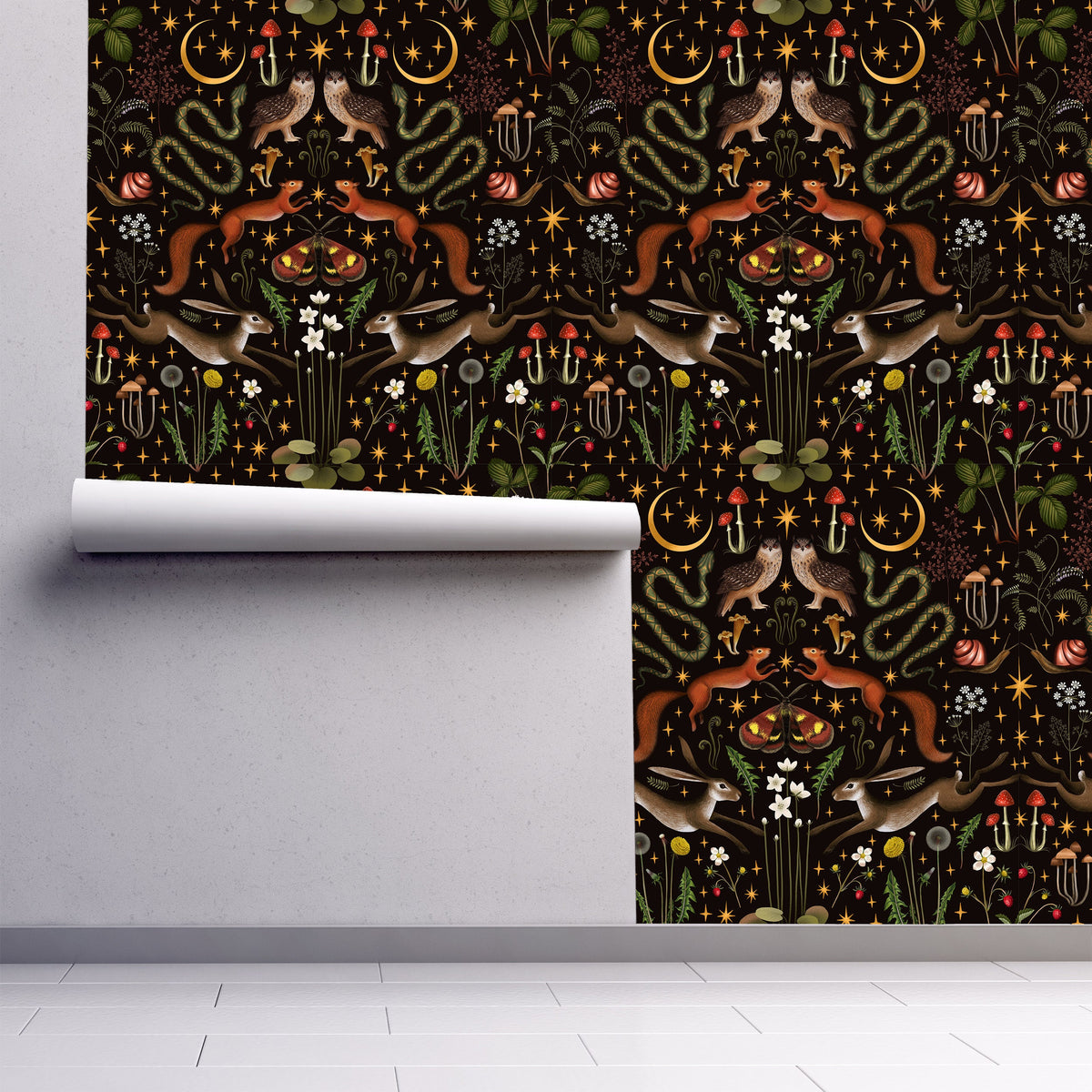 Elves Grove Enchanted Creatures Dark Cottagecore Wallpaper – Pickwick ...